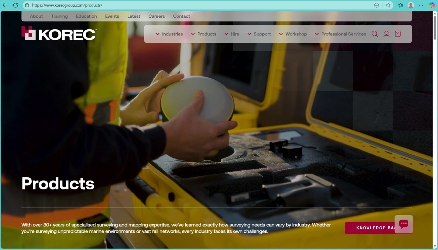 KOREC - Website for Geospatial, Surveying & Mapping Solutions